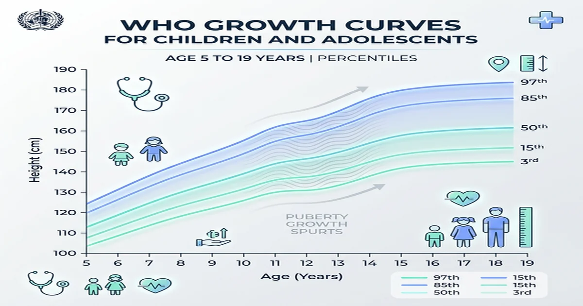 Percentiles OMS de 5 a 19 años: guía completa de crecimiento infantil y ...